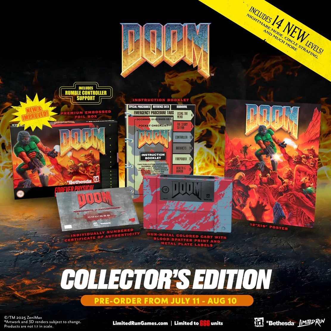 DOOM vuelve a Super Nintendo: nueva versión con chip Super FX 3 y más