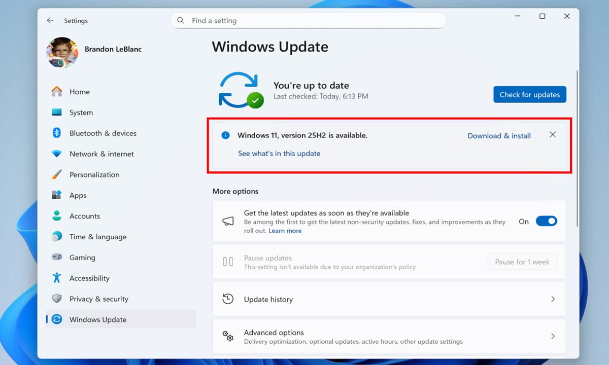Microsoft despliega la versión final de Windows 11 25H2 y así puedes